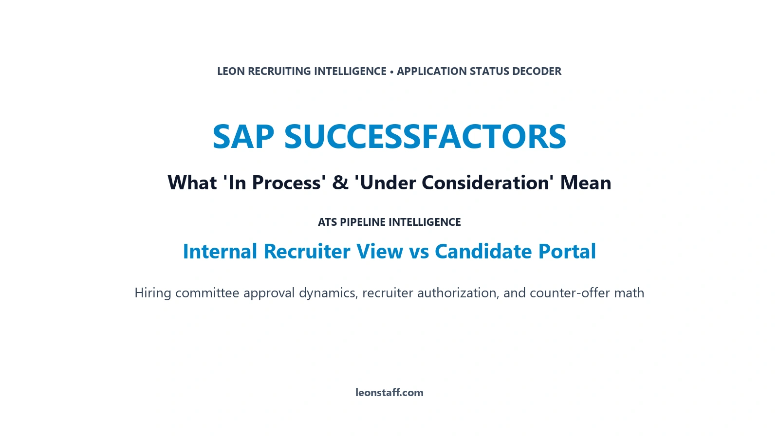 SAP SuccessFactors Application Status Meanings: What 'In Process ...